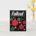 Fallout Logo Christmas Ornaments Video Game Card | Zazzle
