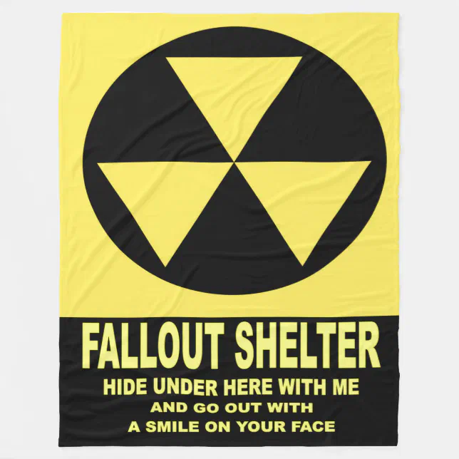 FALLOUT SHELTER FLEECE BLANKET | Zazzle