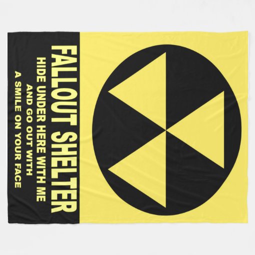 FALLOUT SHELTER FLEECE BLANKET | Zazzle