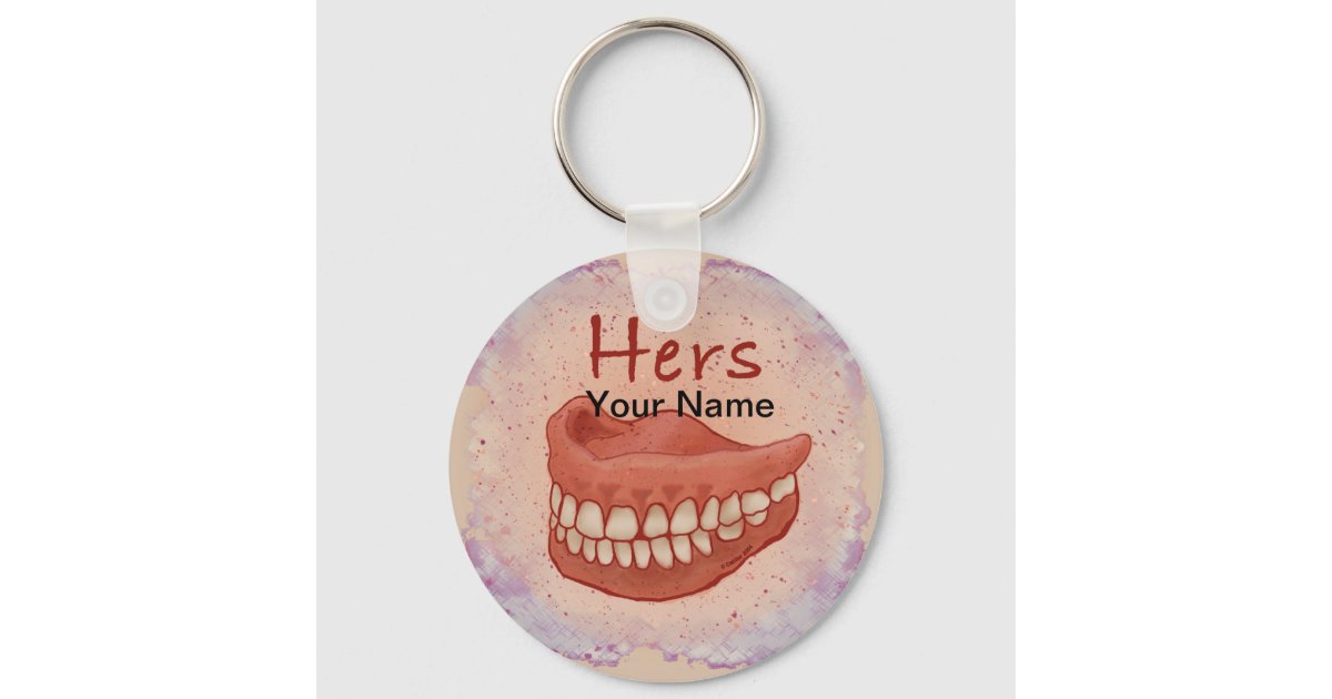 False Teeth Grandma keychain | Zazzle