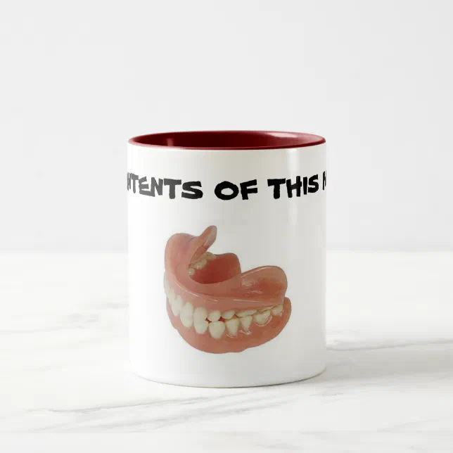 FALSE TEETH KEEPER MUG | Zazzle