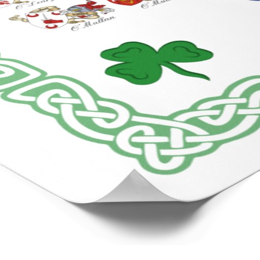 Families of Ireland - Coats of Arms Poster | Zazzle