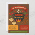 Family Backyard Chili Cook Off Potluck Fall Party Invitation | Zazzle