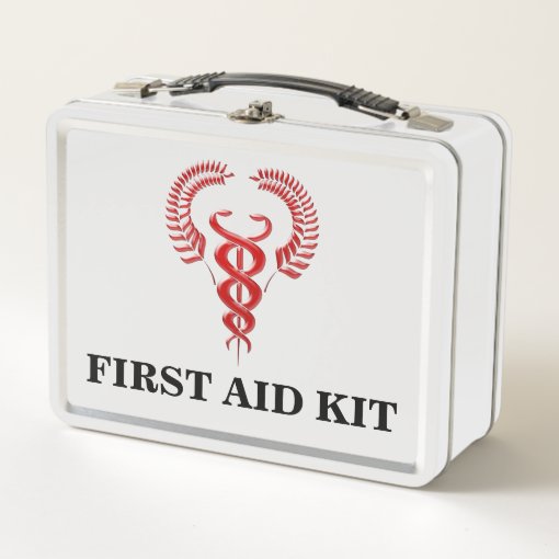 Family business first aid medicine kit metal lunch box | Zazzle