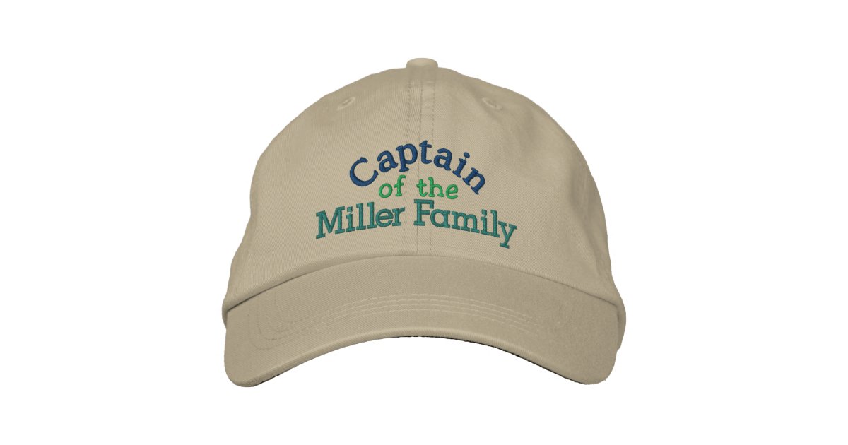 Family Captain Cap by SRF - Template | Zazzle