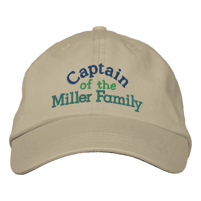 Family Captain Cap by SRF - Template | Zazzle