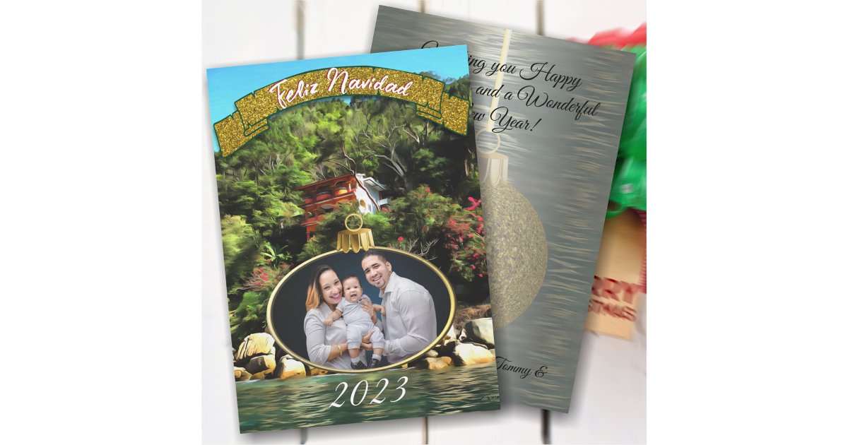 Family Casa Christmas Bonita 0759 Holiday Card | Zazzle