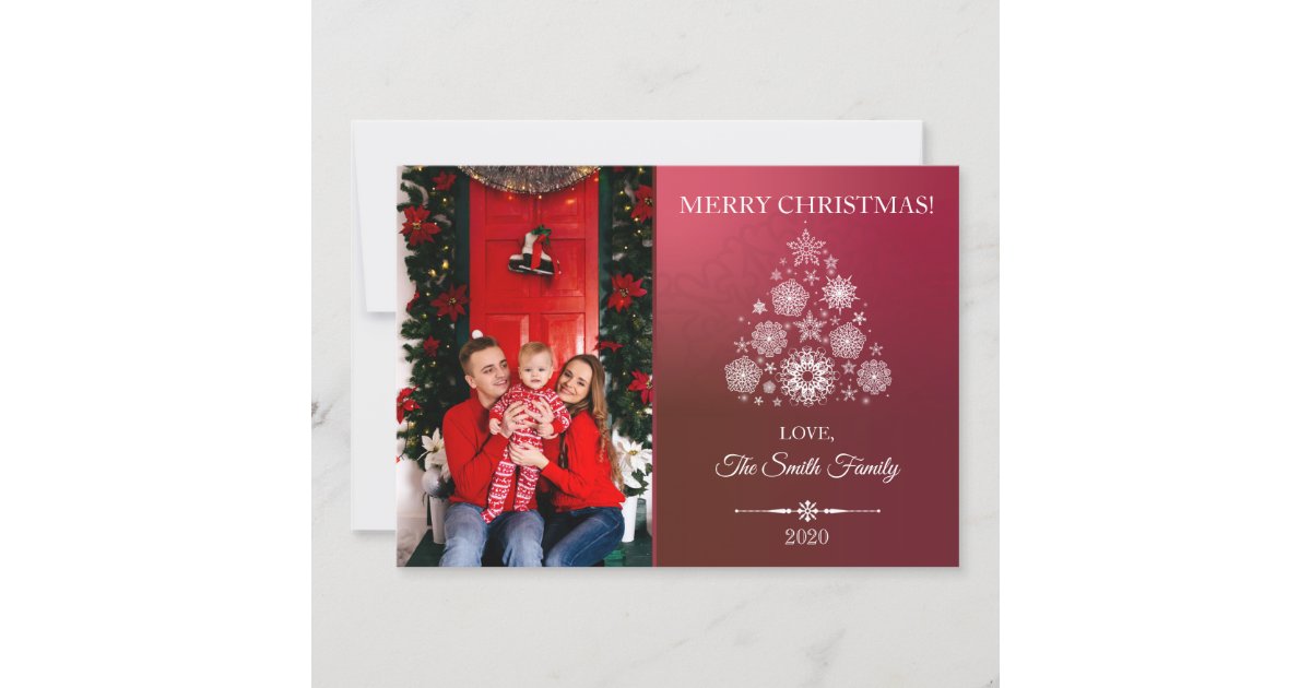 Family Christmas Card, Holiday Photo Greeting Card | Zazzle