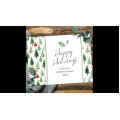 Family Christmas Party Save the Date Tree Postcard | Zazzle
