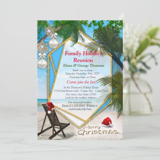 Family Christmas Reunion Invitation | Zazzle