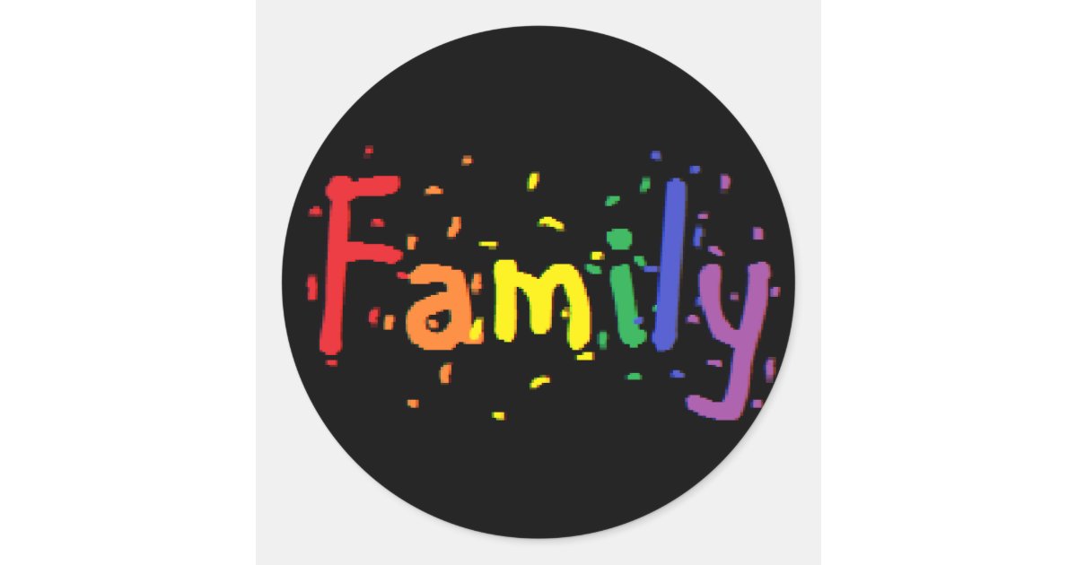 Family Classic Round Sticker | Zazzle