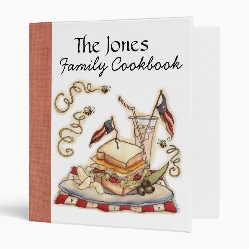 Family Cookbook Binder | Zazzle