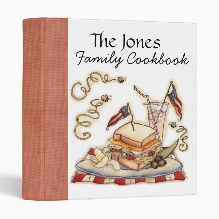 Family Cookbook Binder | Zazzle