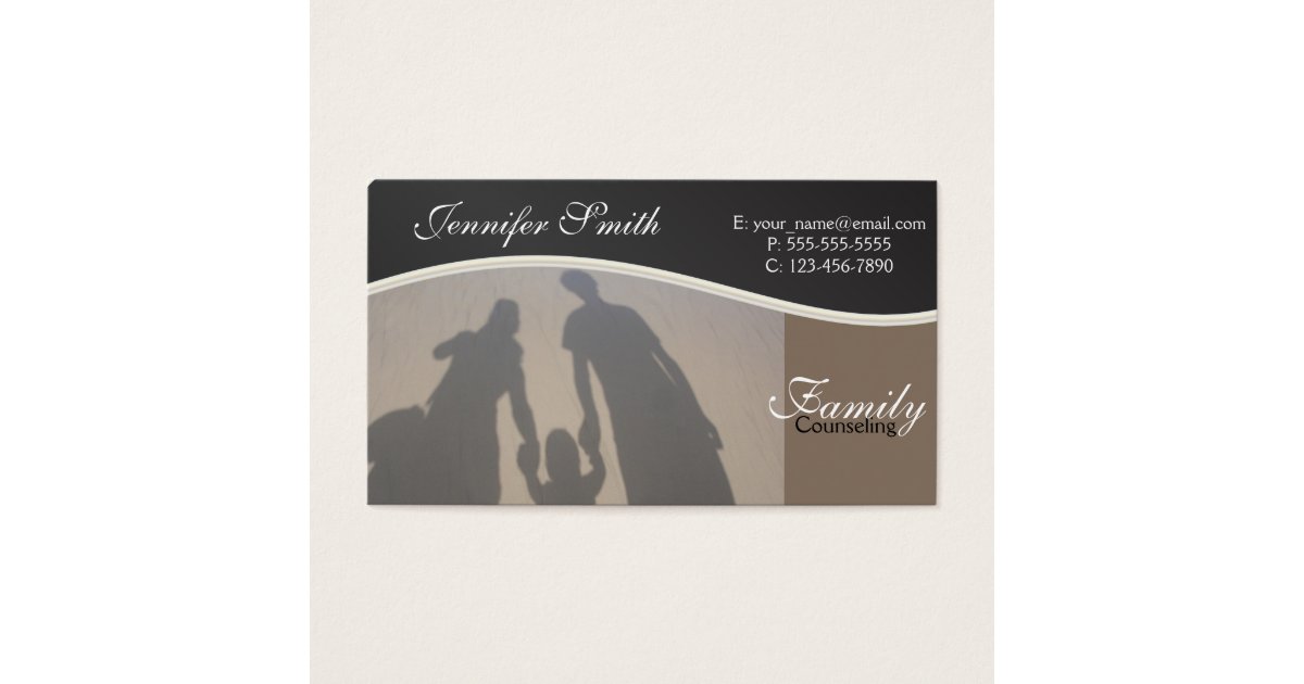 Family Counseling | Professional Counselors Business Card | Zazzle.com