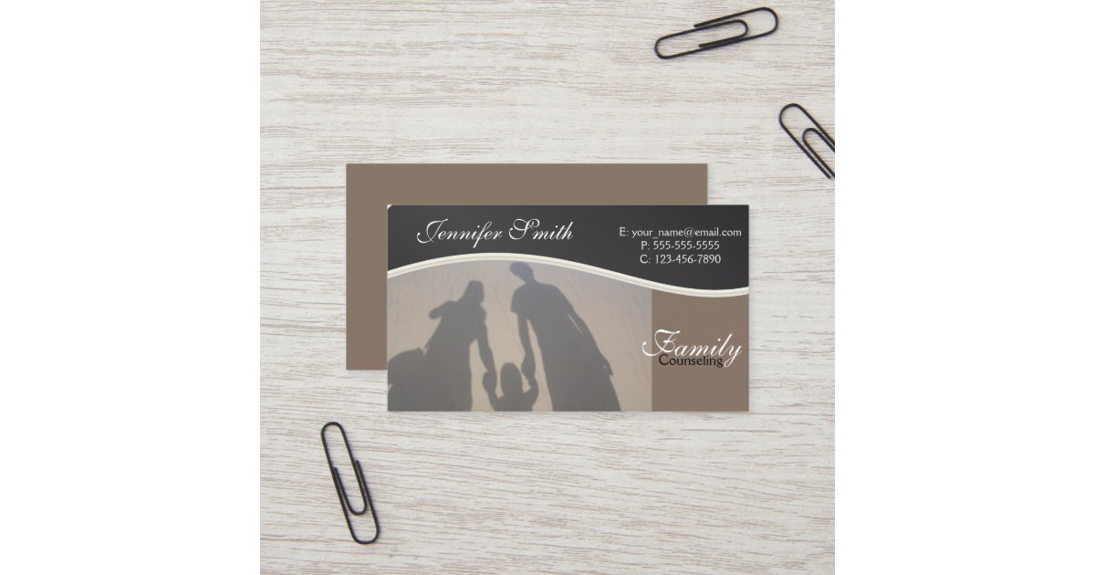 Family Counseling | Professional Counselors Business Card | Zazzle
