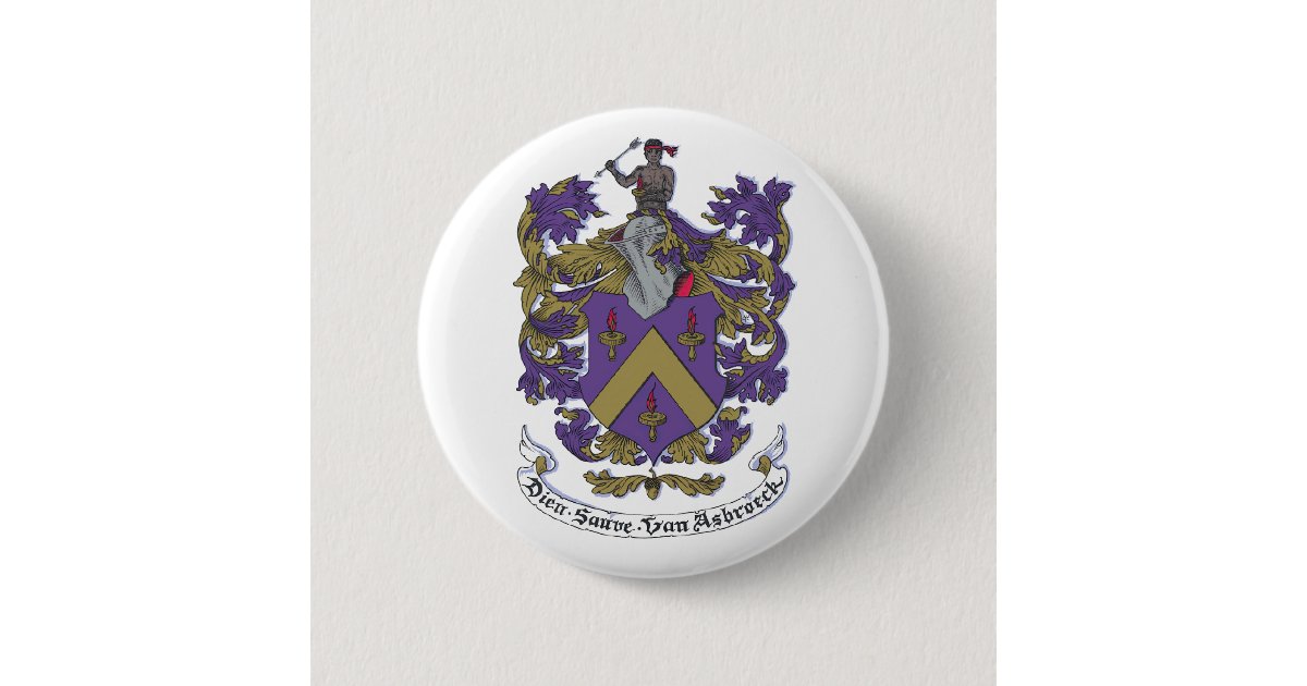 Family Crest Pin-on Button | Zazzle