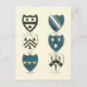 Family Crests of Various English Houses Postcard | Zazzle