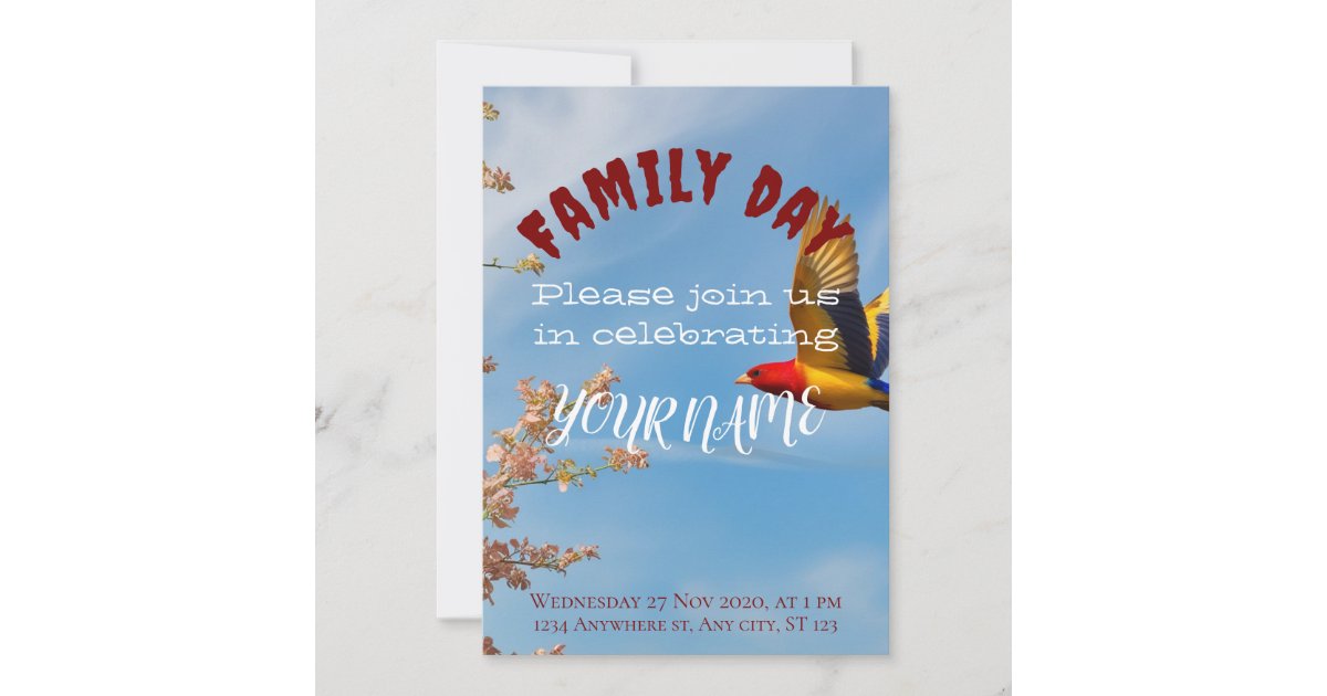 Family day invitation | Zazzle