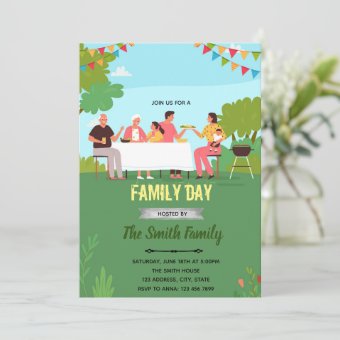 Family day invitation | Zazzle