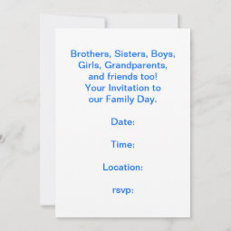 Family Day Invitation | Zazzle
