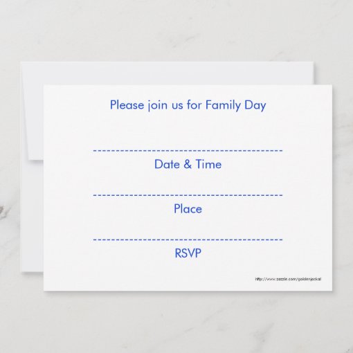 Family day Invitation with family faces | Zazzle