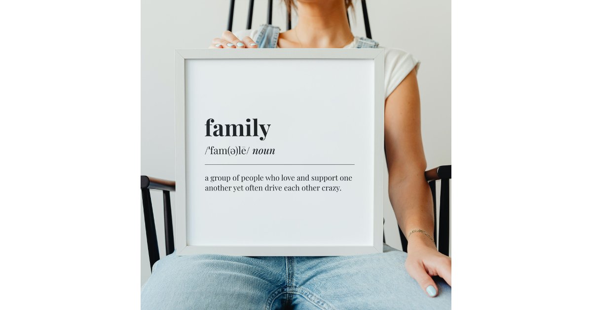 Family Definition Poster | Zazzle