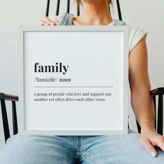 Family Definition Poster | Zazzle