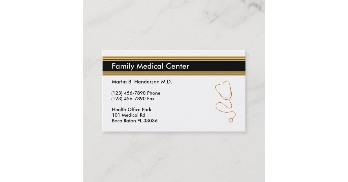 Family Doctor Business Card | Zazzle