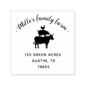 Family Farm | Return Address Stamp | Zazzle