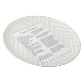 Family Favorite Recipe Chevron - Lasagna Plate | Zazzle