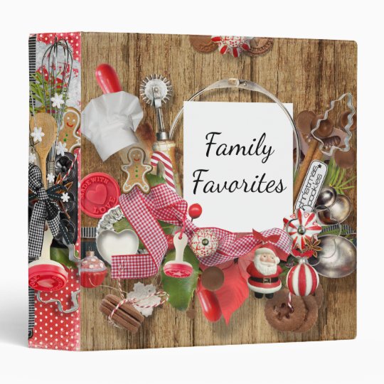 Family Favorites Recipe Book Binder | Zazzle.com