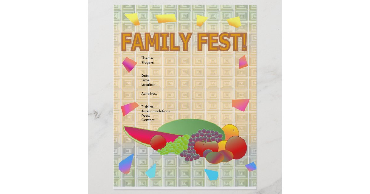 Family Fest Flyer | Zazzle