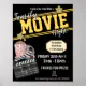 Family film night, movie night party PTA event PTO Poster | Zazzle