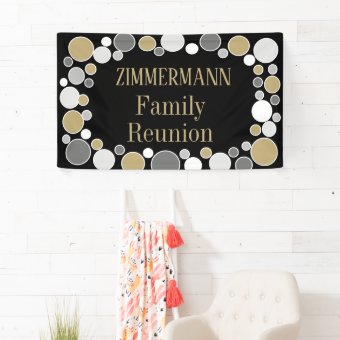 Family fun! Custom reunion banner | Zazzle