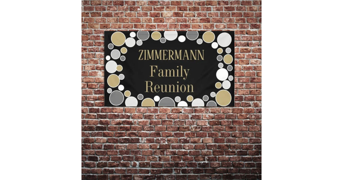 Family fun! Custom reunion banner | Zazzle