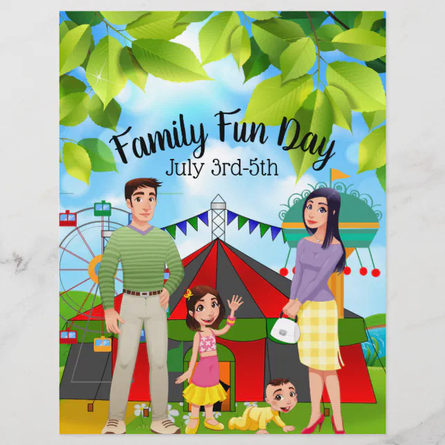 Family Fun Day Business Promotional Flyer | Zazzle