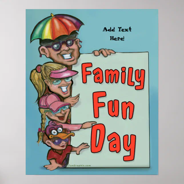 Family Fun Day Poster | Zazzle