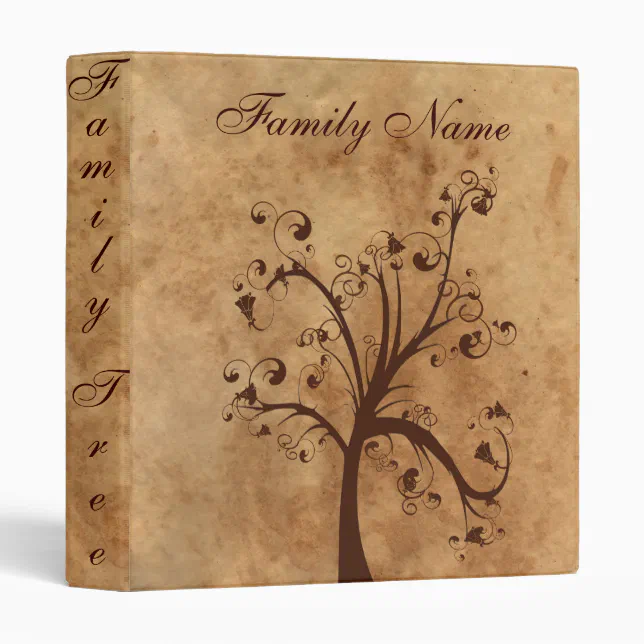 Family Genealogy Tree 3 Ring Binder | Zazzle