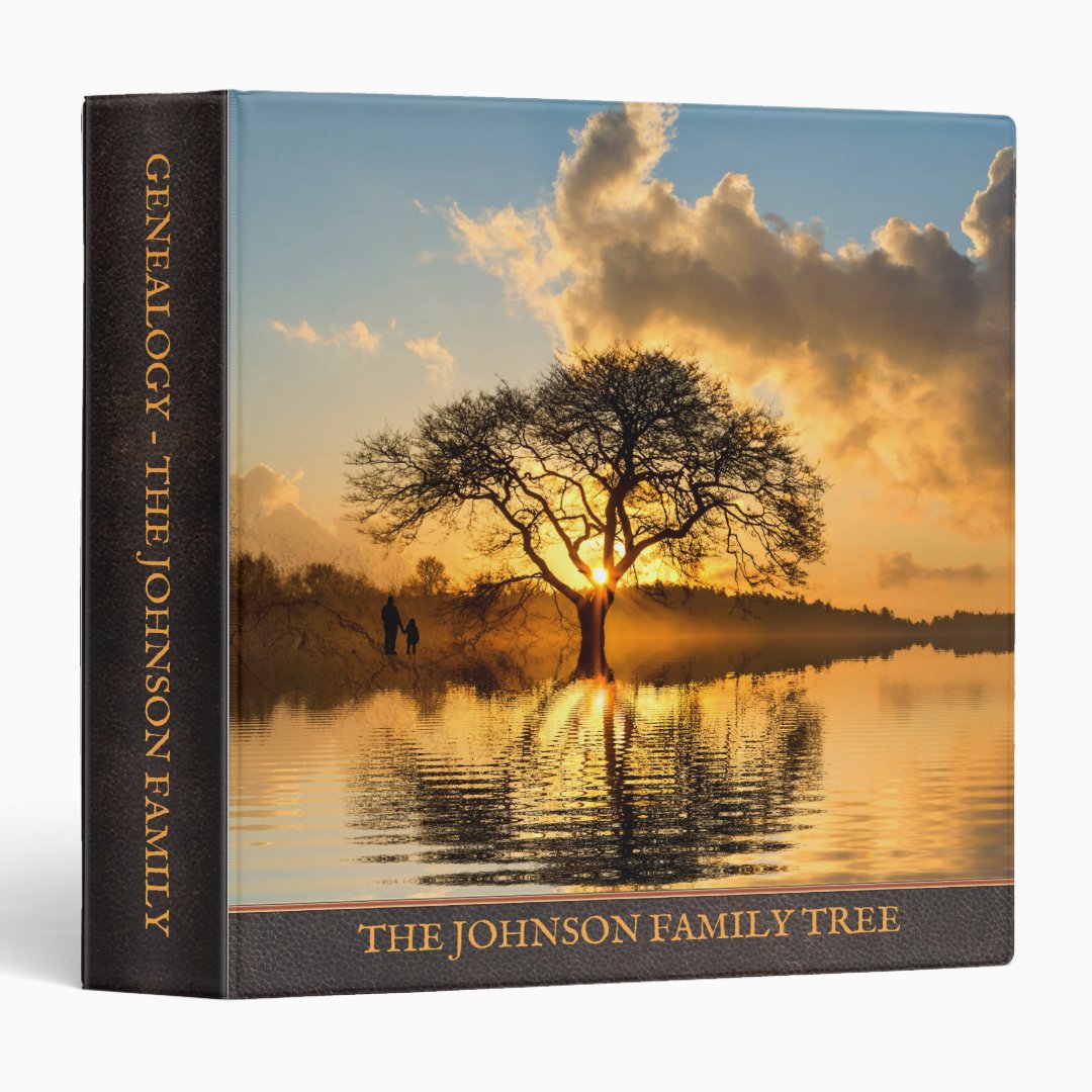 Family Genealogy Tree at Sunset Binder | Zazzle