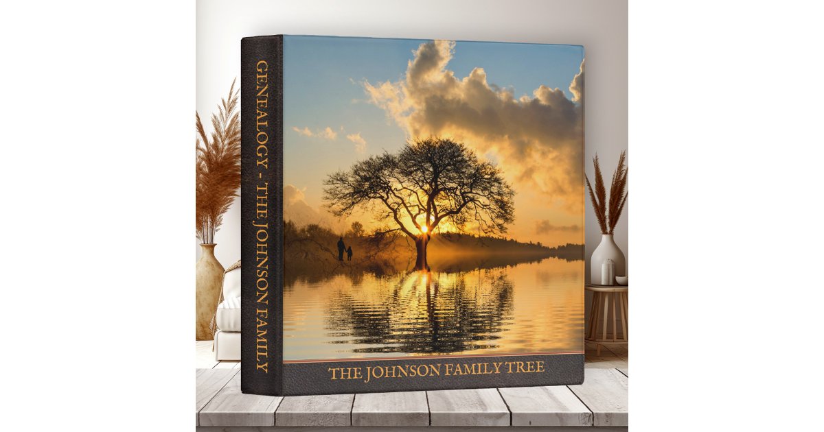Family Genealogy Tree at Sunset Binder | Zazzle