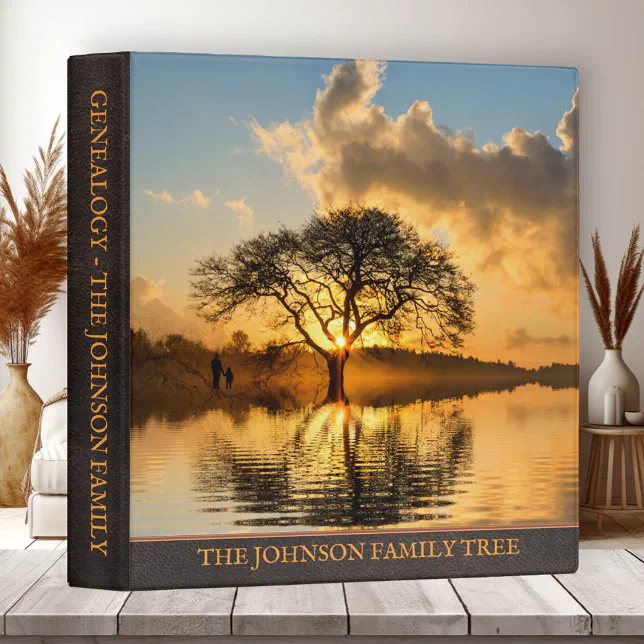 Family Genealogy Tree at Sunset Binder | Zazzle