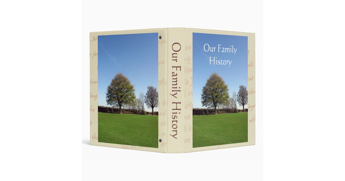 Family History - Family Tree Binder | Zazzle