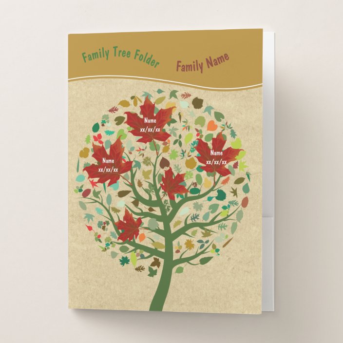 Family History Organizer Genealogy Folders Bespoke | Zazzle.com