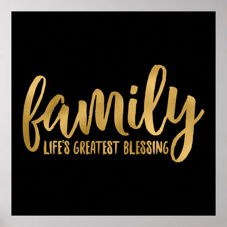 Family is a Blessing Poster | Zazzle
