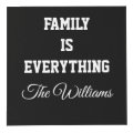 Family is everything Custom Family Photos & Name C Cube | Zazzle