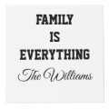 Family is everything Custom Family Photos & Name Cube | Zazzle