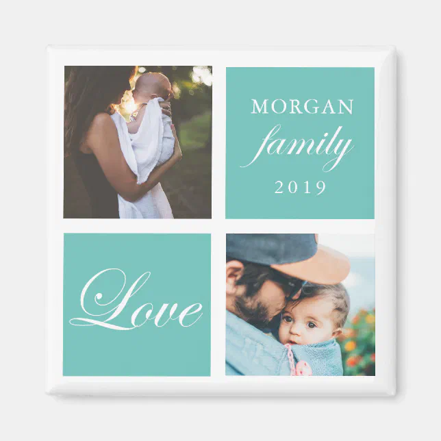 Family Love | Personalized Photo Magnet | Zazzle