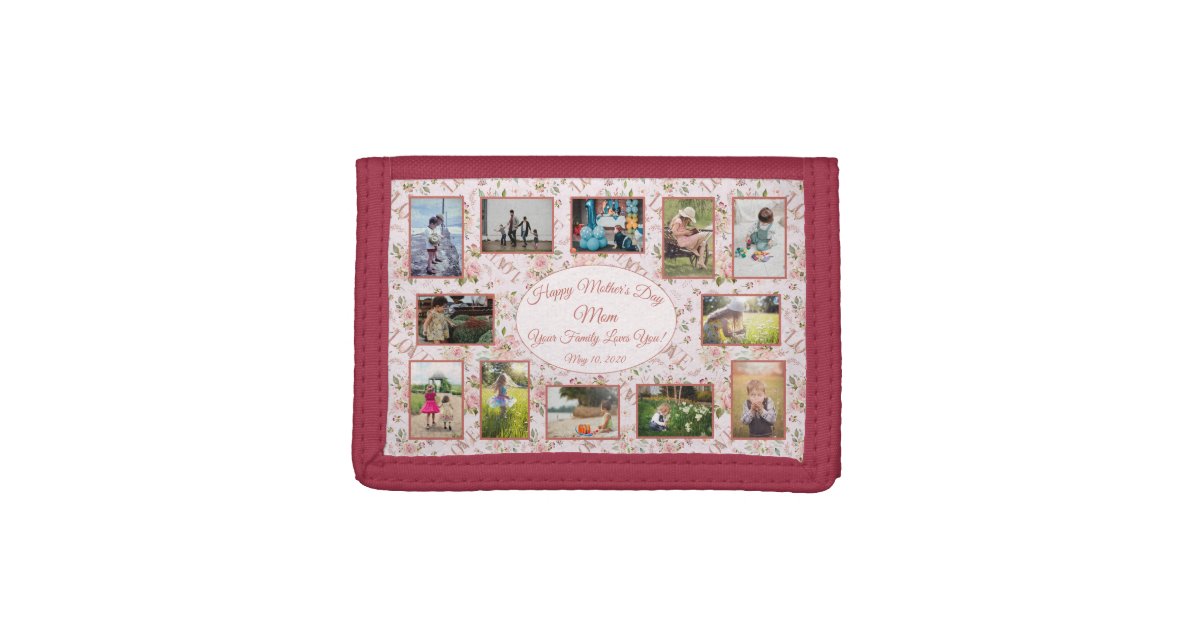Family Love Photo Template Trifold Wallet | Zazzle