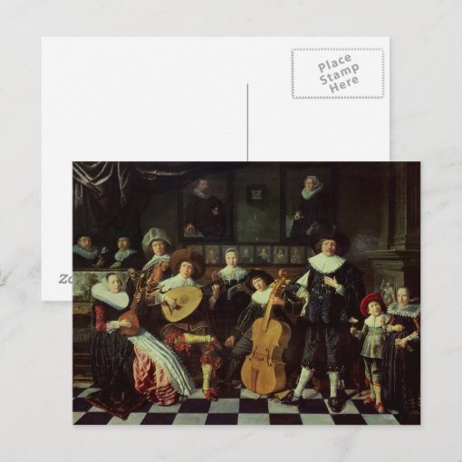 Family Making Music Postcard | Zazzle