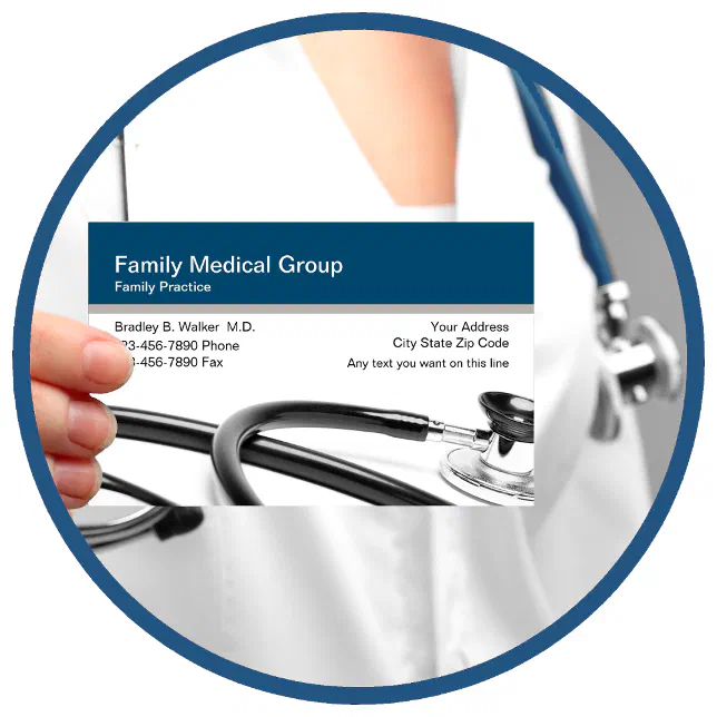 Family Medical Doctor Business Cards | Zazzle